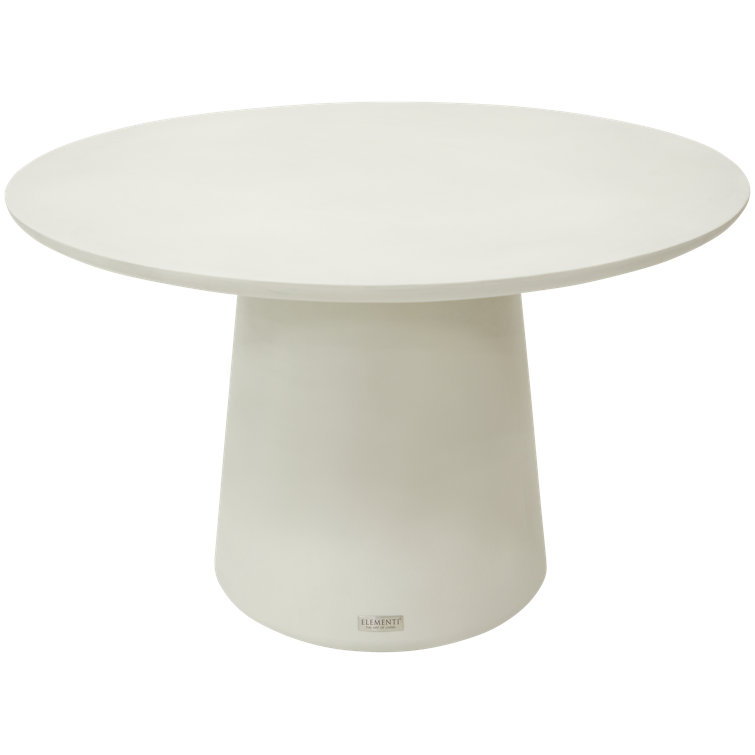 Elementi This round RIO dining table is made of concrete and is suitable for indoor and outdoor ...